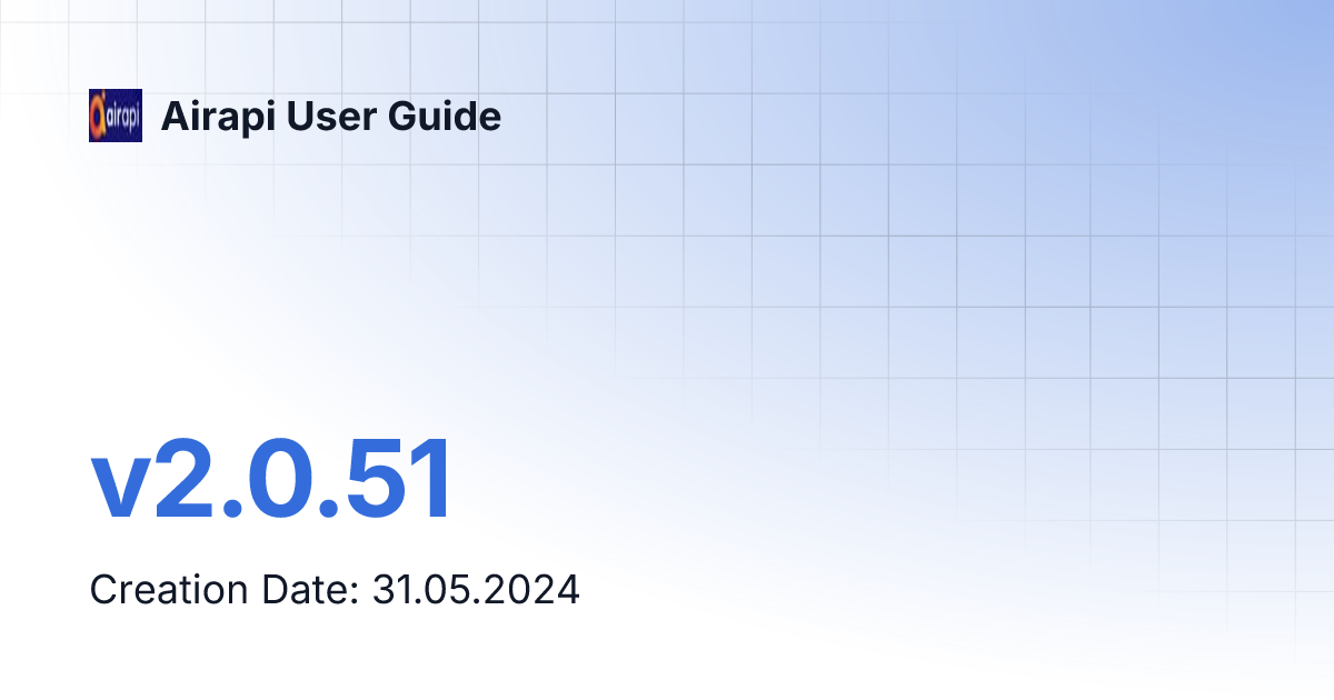 V2051 Airapi User Guide